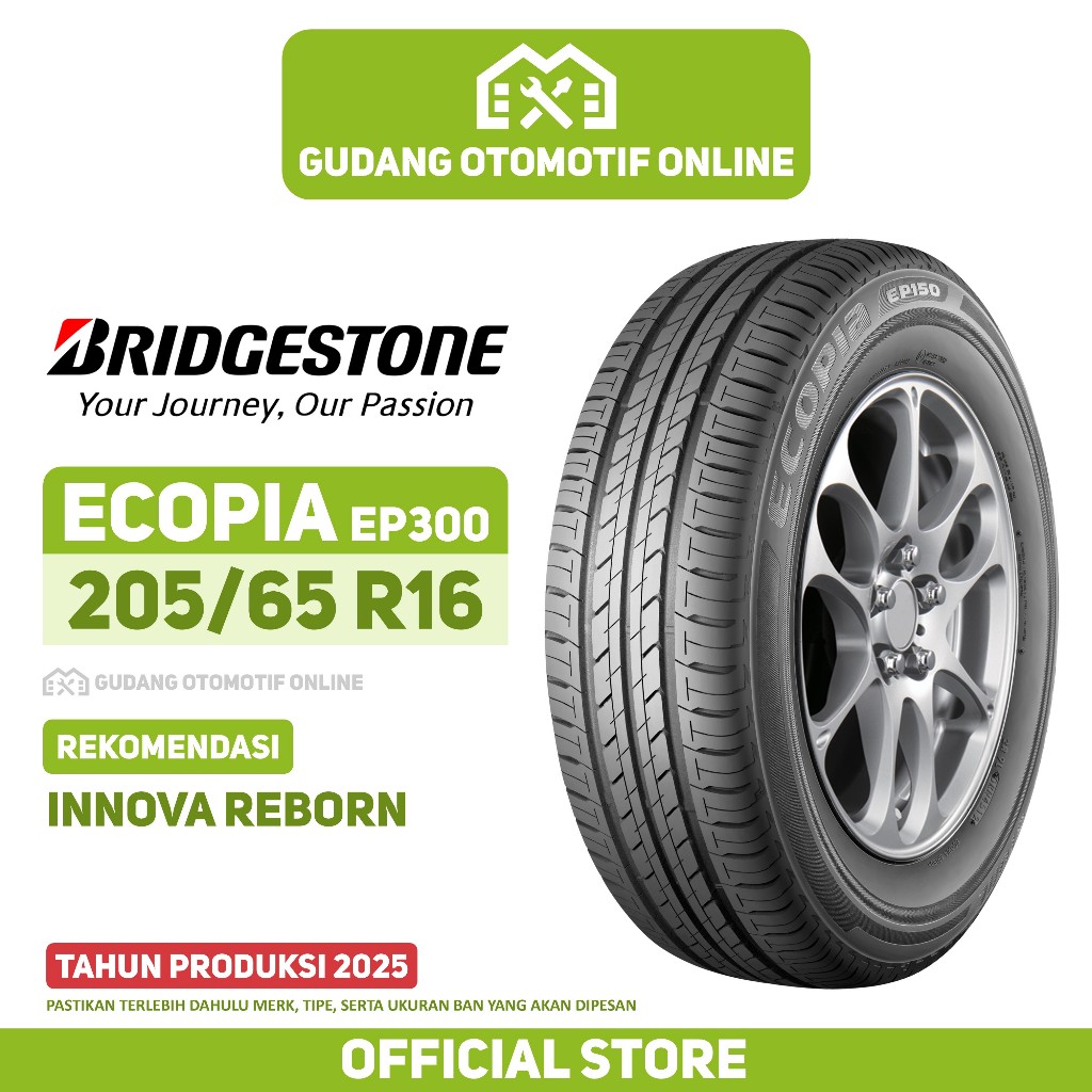 Jual Ban Bridgestone Ecopia Enliten EP300 205/65 R16 Ban Mobil Innova ...