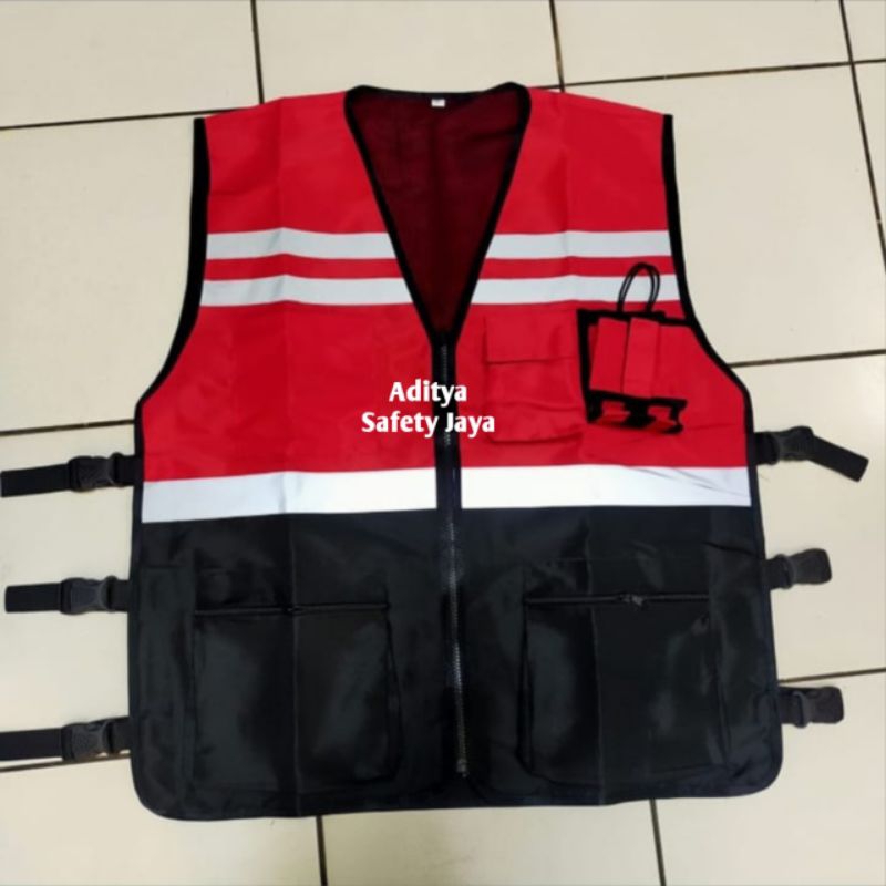 Jual Rompi Safety Taslan Kombinasi / Rompi Safety Kombinasi Bahan ...