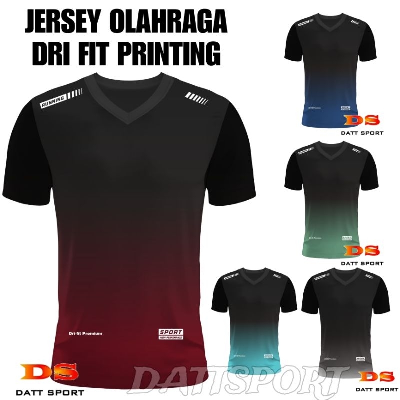 Jual jersey running kaos lari baju jogging atasan olahraga running ...
