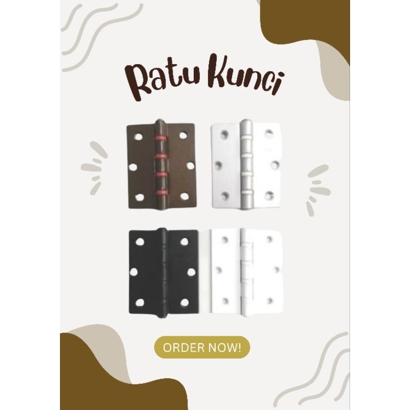 Jual Engsel kupu nylon hinge 4 inch dekson engsel pintu sliding ...