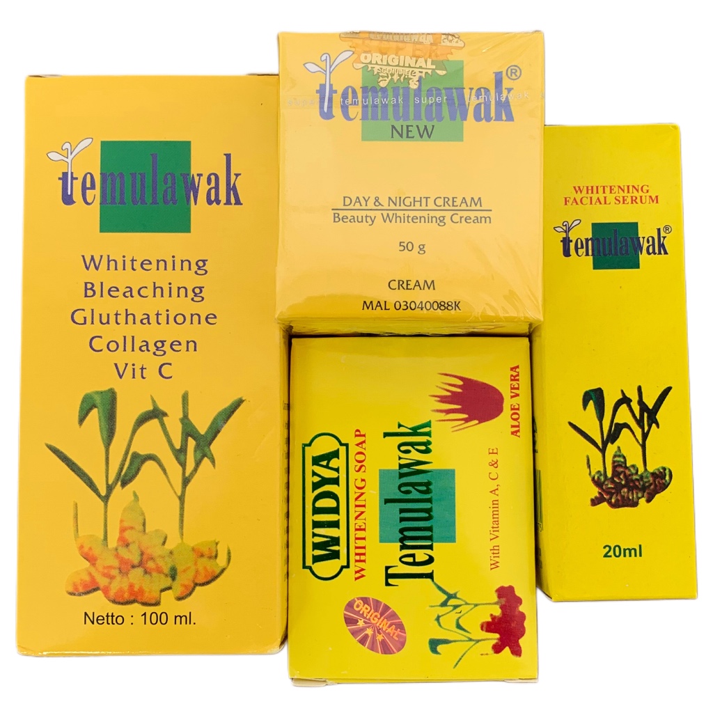 Jual CREAM TEMULAWAK PAKET TEMULAWAK 5IN1 LENGKAP SERUM TONER SABUN ...