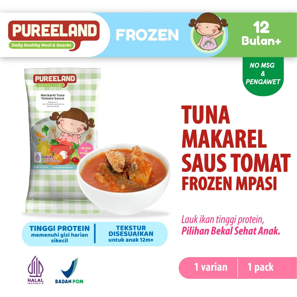 Jual Pureeland Baby Mackerel Tuna Tomato Sauce / Tuna Makarel Saus ...