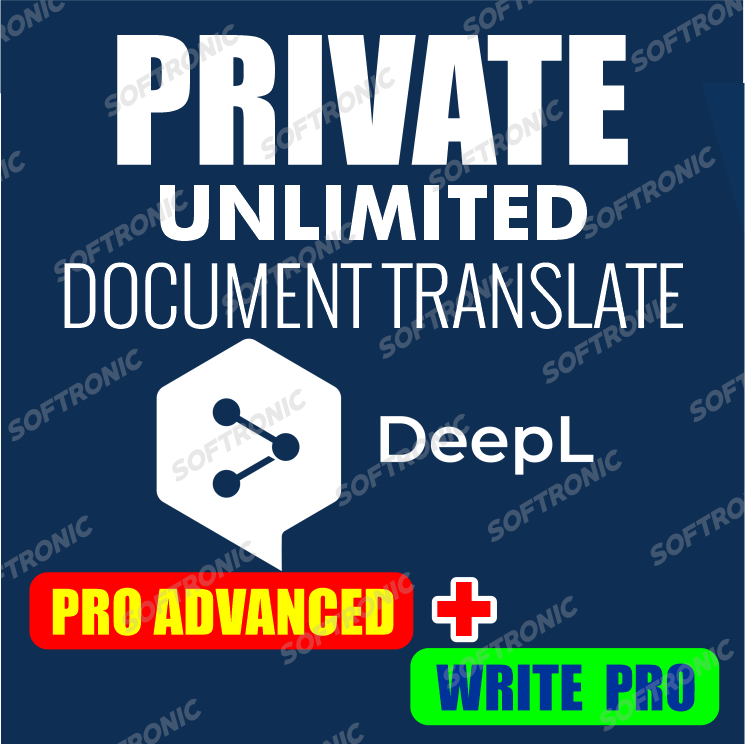 Jual PRIVATE DeepL PRO ADVANCED + WRITE PRO UNLIMITED DOCUMENT TRANSLATE | Shopee Indonesia