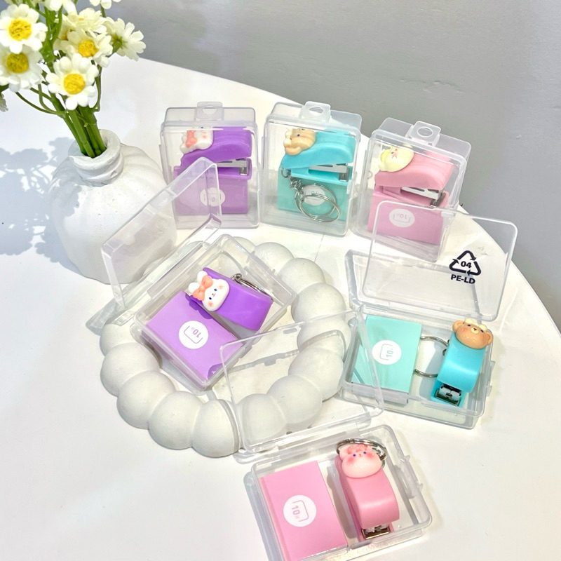 Jual Staples Mini+Box Stapler Staples Ukuran Kecil Unik Lucu Bonus isi ...