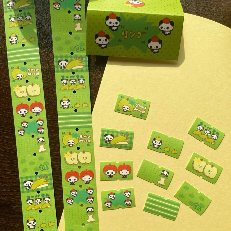 Jual Sticker Label Apel Panda // Sticker Pembatas Buku | Shopee Indonesia