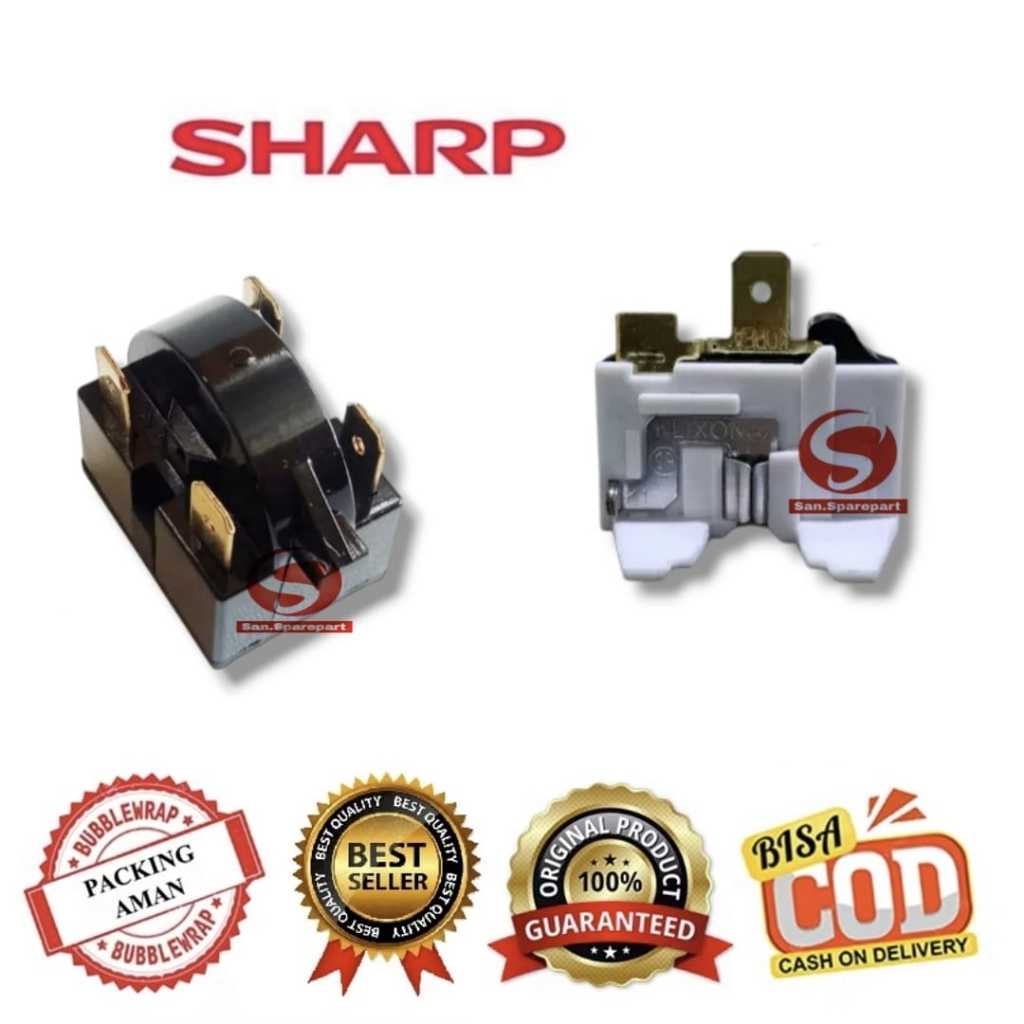 Jual SHARP Relay 4 Pin + Ptc Overload Kulkas 1 pintu / 2 pintu | Shopee ...