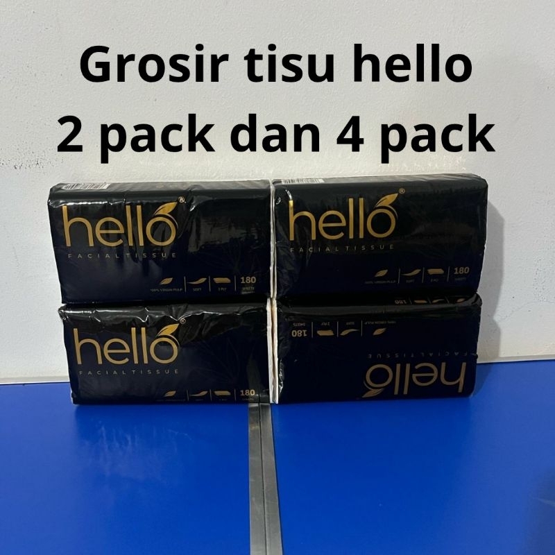 Jual [GROSIR] TISU HELLO LEMBUT GROSIR 2 PACK 4 PACK VIRGIN PULP 100% ...