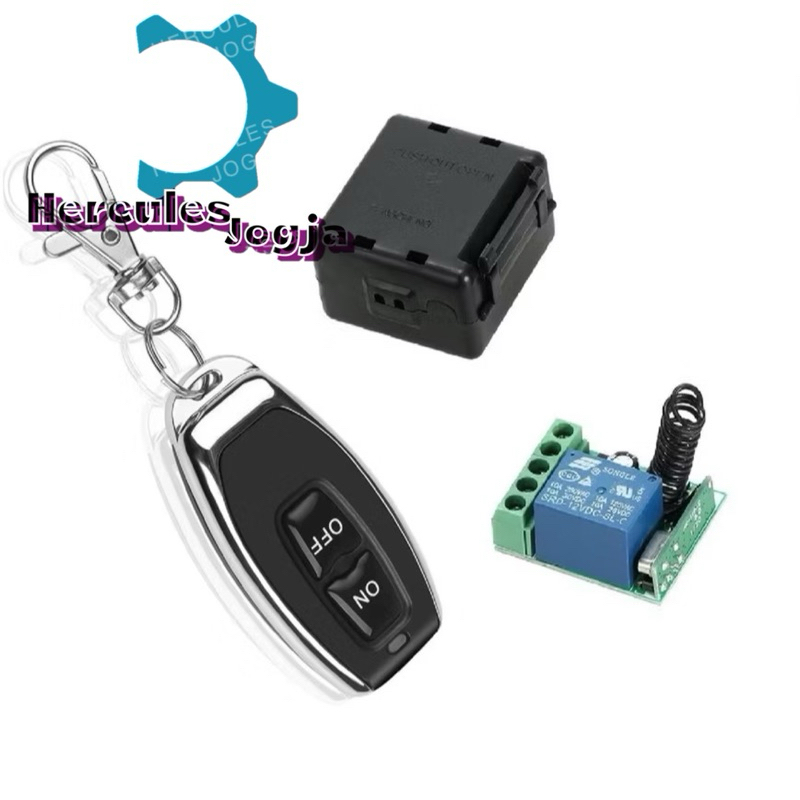 Jual Modul Kontrol Relay 1ch 433MHz DC 12V 10A Remote Control Switch ...