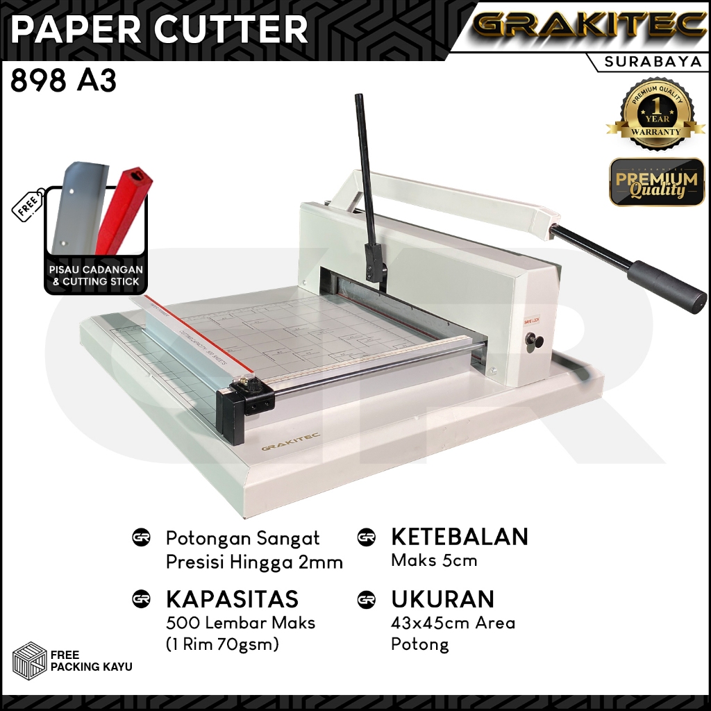 Jual Mesin Pemotong Kertas 898 A3 + Kaki Meja | Shopee Indonesia
