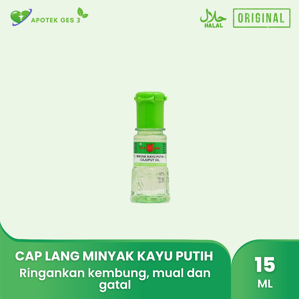 Jual MINYAK KAYU PUTIH CAP LANG SEMUA UKURAN 15ML/30ML/60ML/120ML | Shopee Indonesia