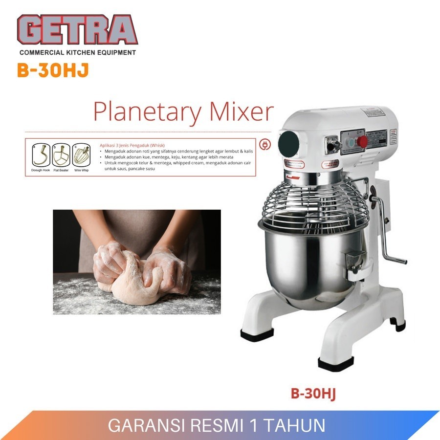Jual GETRA B-30HJ / B 30 HJ / B30 Planetary Mixer Pengaduk Adonan Roti ...