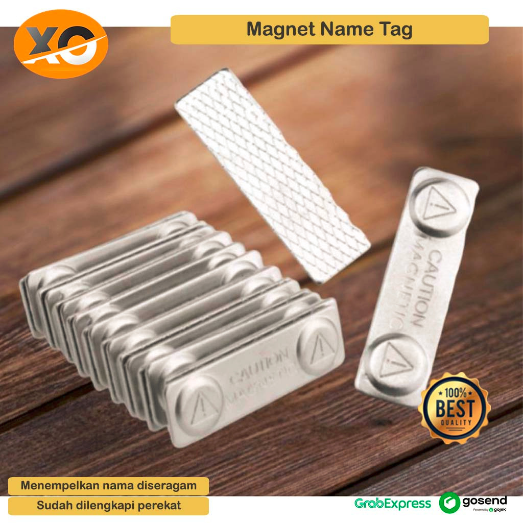 Jual Magnet Name Tag Dada Papan Magnetic Nama Dada Pengenal Seragam ...