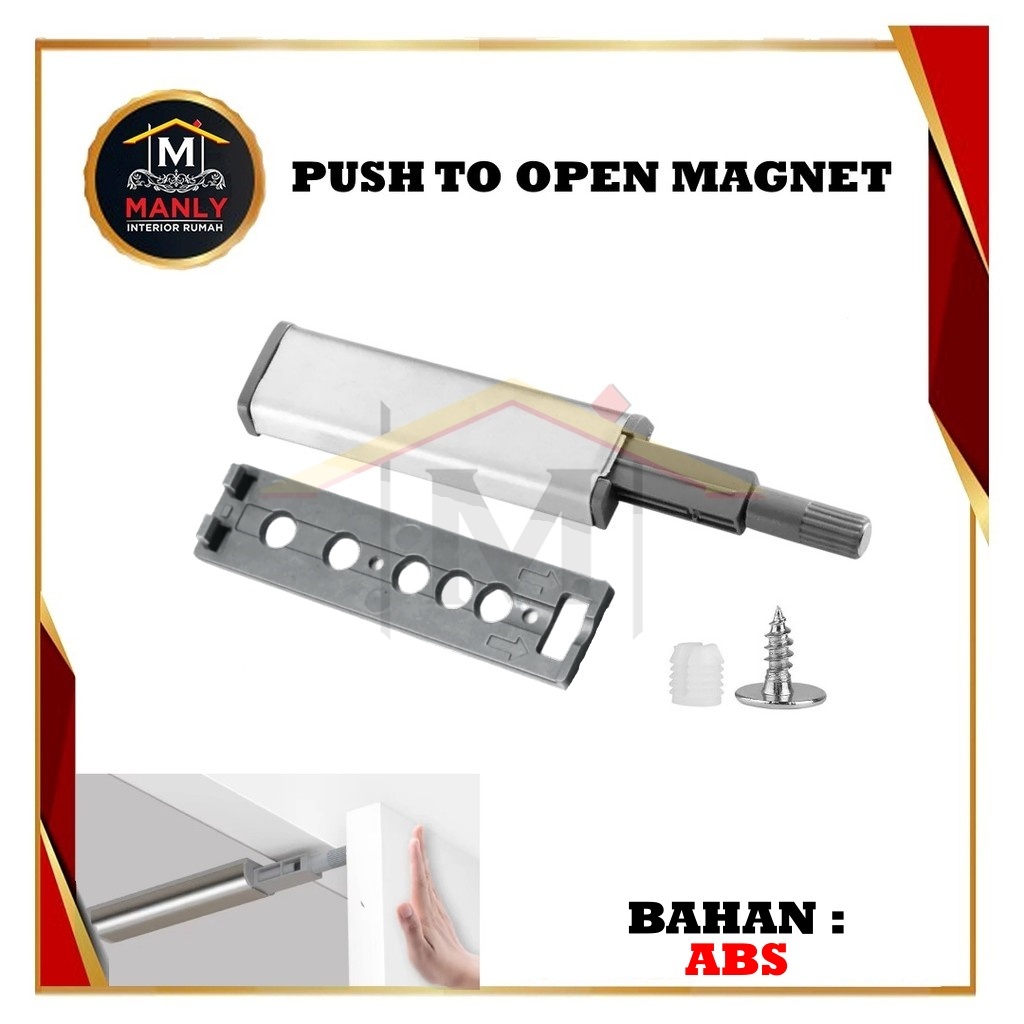Jual Magnet Pintu Lemari Laci Panjang Push To Open Clip Tip On Damper ...