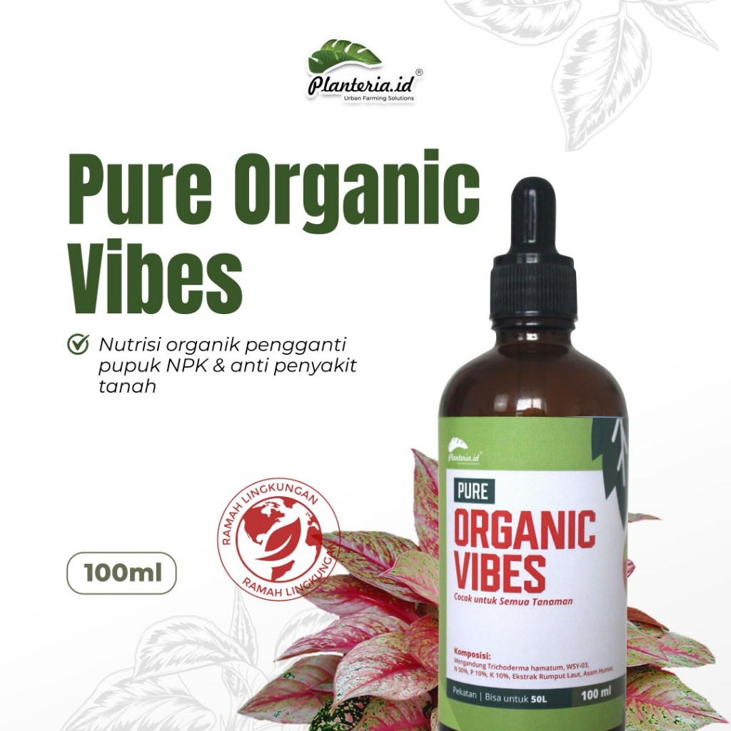 Jual PURE ORGANIC VIBES 100 ml PLANTERIA | Shopee Indonesia