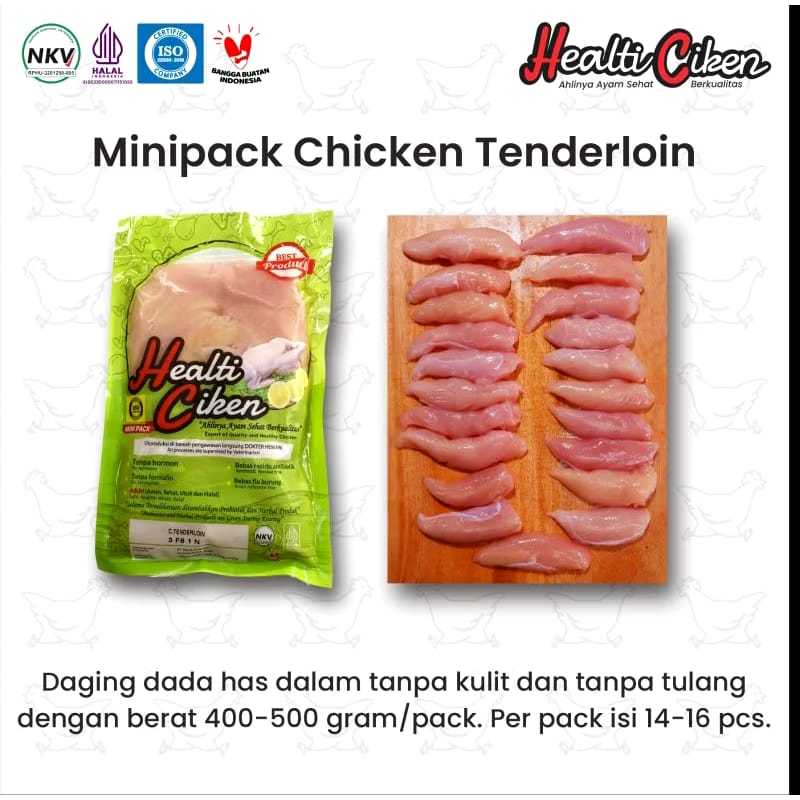 Jual Chiken Tenderloin Healti Ciken Mini Pack Ayam Probiotik Makanan ...