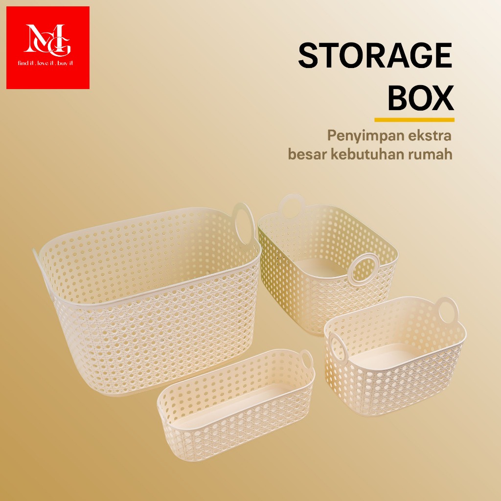 Jual Storage Box / Storage Basket Tempat Simpan Barang Ukuran Kecil ...