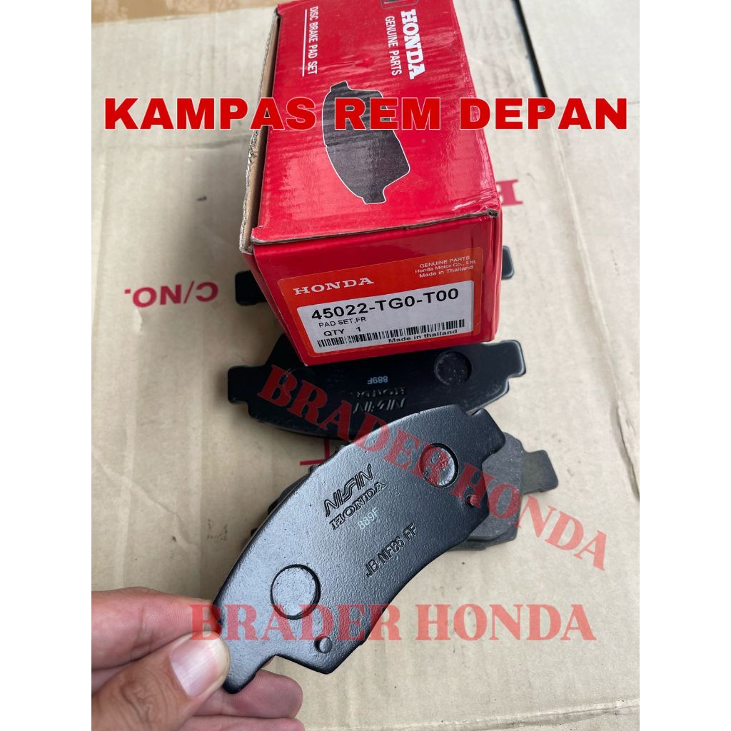 Jual BRAKE PAD KAMPAS REM DEPAN JAZZ GE8 GK5 RS CITY GM2 GM6 GN5 ...