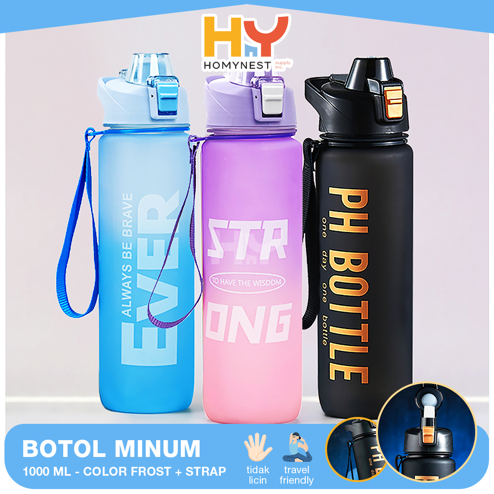 Jual Homynest Botol Minum Olahraga Water Bottle Gym Sporty Anti Tumpah ...