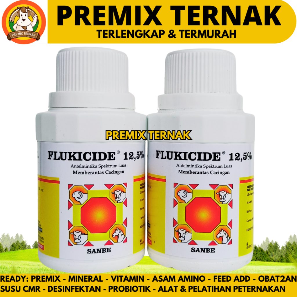 Jual FLUKICIDE ORAL 100ML SANBE - Flukicid Obat Cacing Minum Hewan Sapi ...