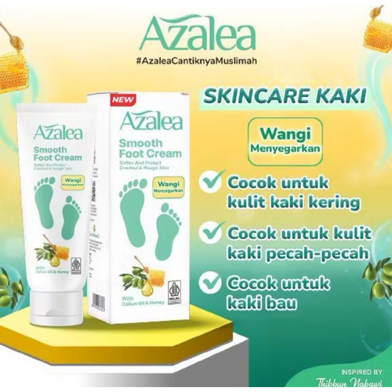 Jual Azalea Smooth Foot Cream 35g | Shopee Indonesia