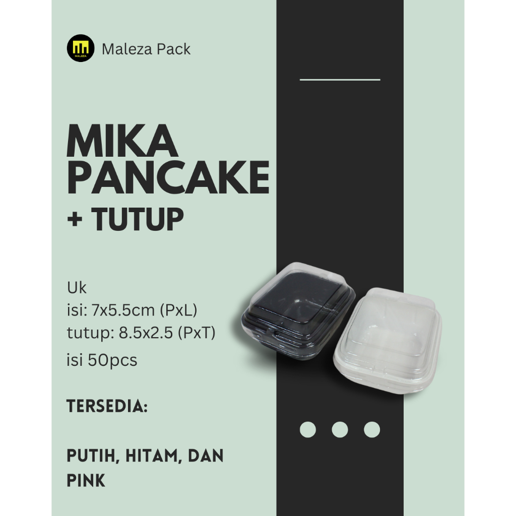 Jual Mika Pancake Durian/ Tray Kue Tempat Kotak Puding Mini Kecil isi ...