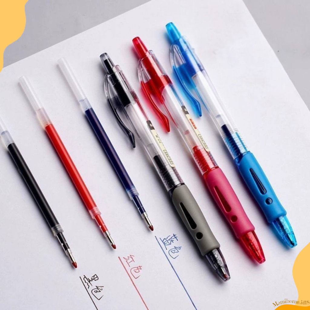 Jual Bulpen Gel Pulpen Gel 0.5mm Lucu Ballpoint Gel Isi Pulpen Gel 0 ...
