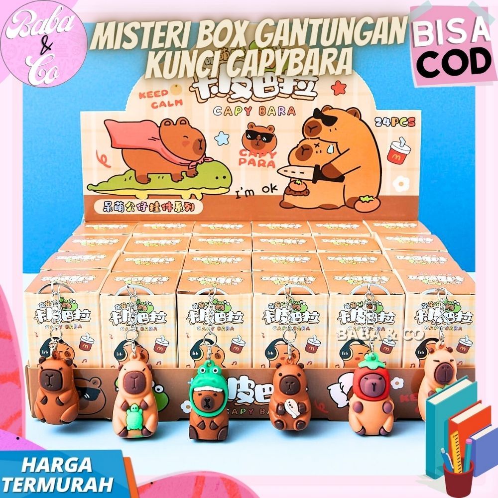 Jual MISTERI PACK GANTUNGAN KUNCI CAPYBARA GANTUNGAN CAPYBARA MYSTERY ...