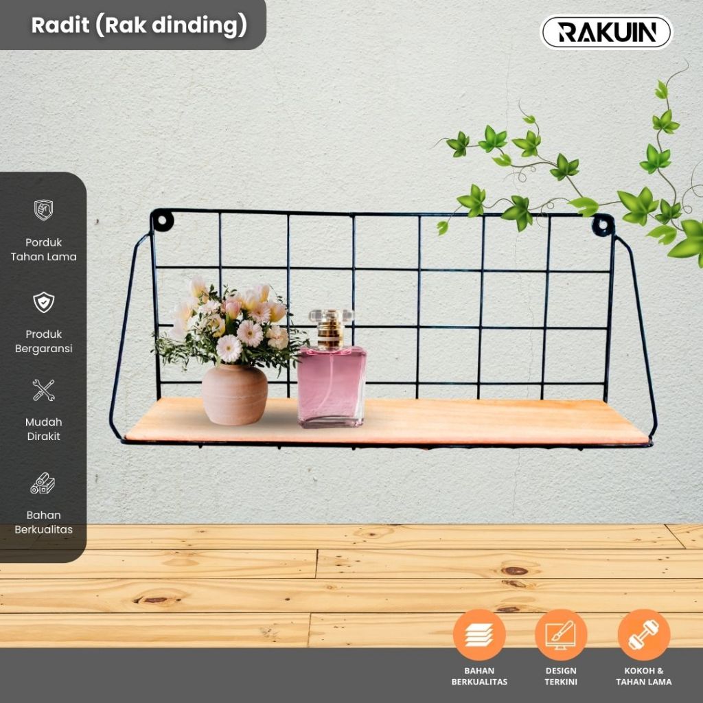 Jual RADIT - RAK DINDING KAYU DAPUR ,DEKORASI KAMAR ,RAK AESTHETIC ...