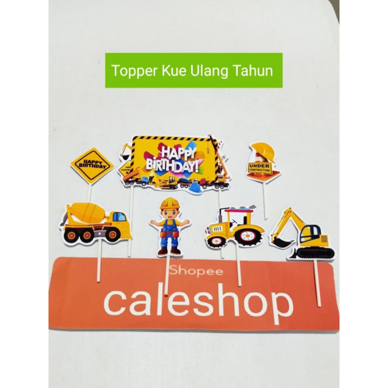 Jual Topper Ulang Tahun Anak Mobil Truk Kontruksi | Shopee Indonesia