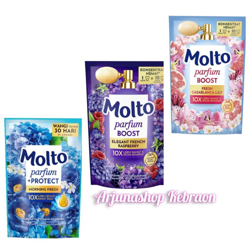 Jual MOLTO PARFUM BOOST / PROTECT Pelembut dan Pewangi Pakaian Refill ...