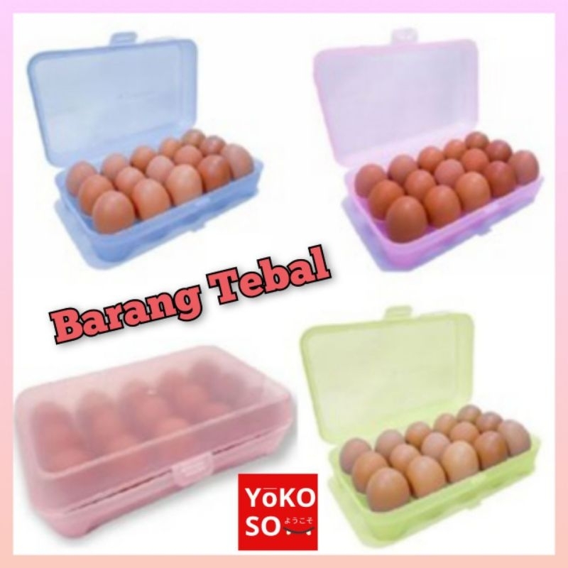 Jual YOKOSO R196 [ 15 LUBANG ] Tempat Telur Storage Egg Box Sekat ...