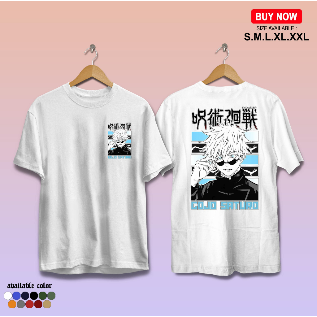 Jual Baju DISTRO "JUJUTSU KAISEN GOJO SATORU" ANIME APPAREL - Kaos ...