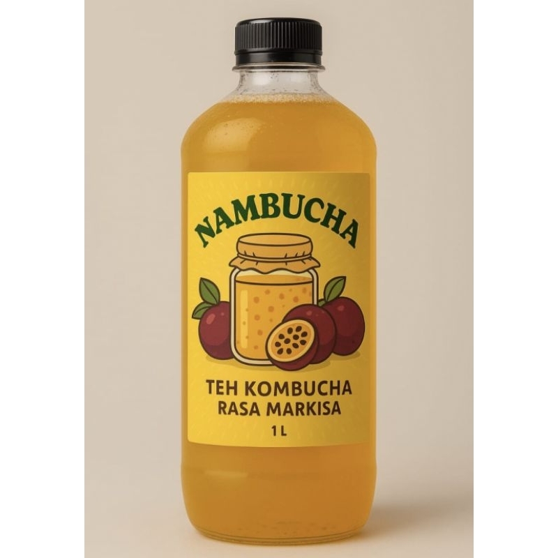 Jual Teh Kombucha Rasa Markisa Kemasan 1 Liter | Shopee Indonesia