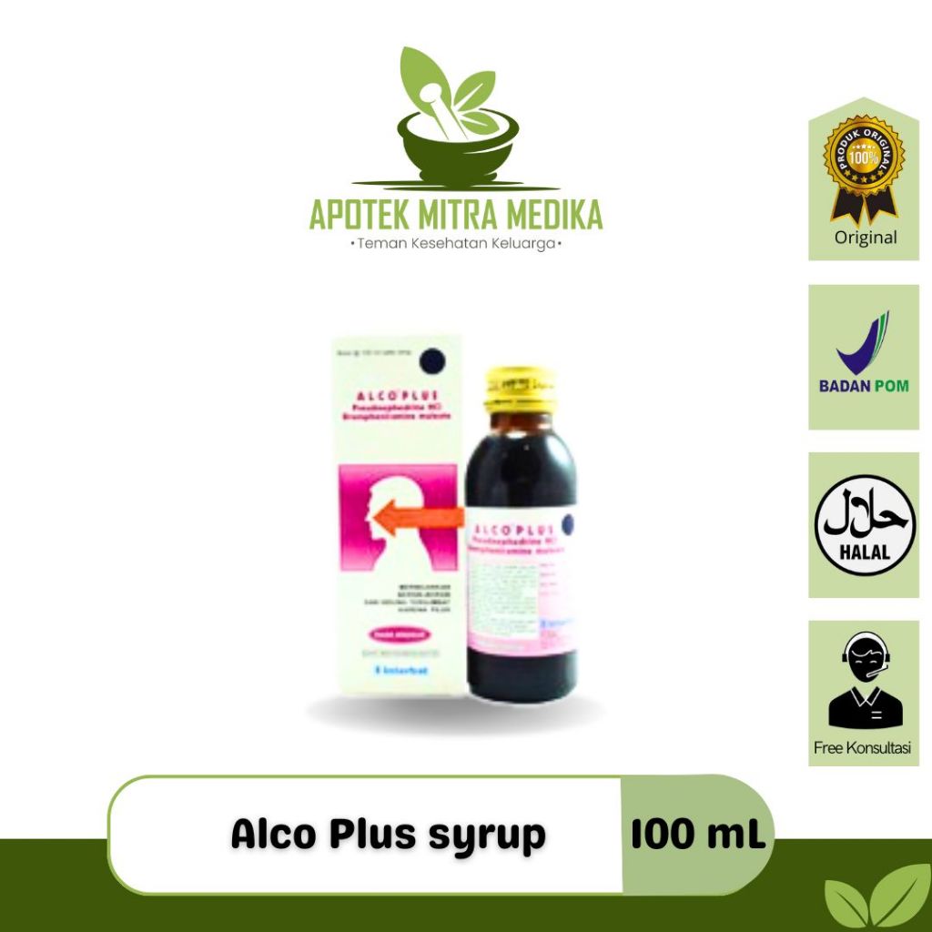 Jual Alco Plus syrup 100ml - Meredekan hidung tesumbat | Shopee Indonesia
