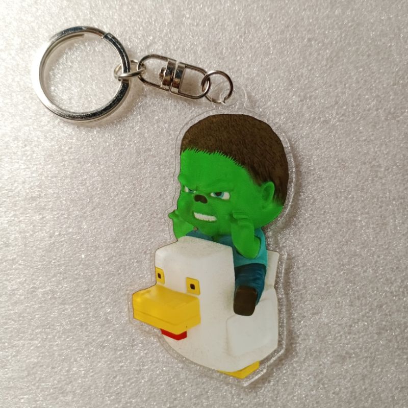 Jual ganci Chicken Jockey Minecraft Movie / keychain gantungan kunci ...