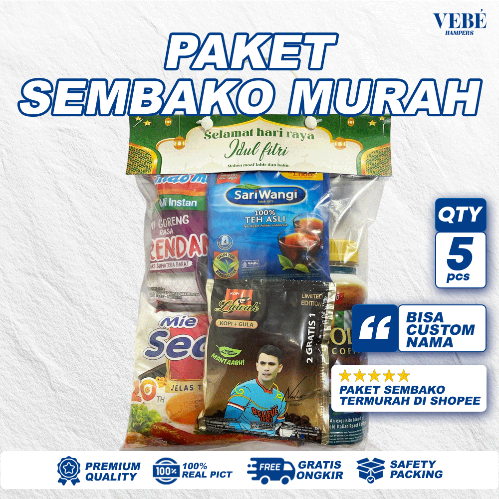 Jual Termurah Hampers Paket Sembako Parcel Mini Tasyakuran Ulang Tahun ...