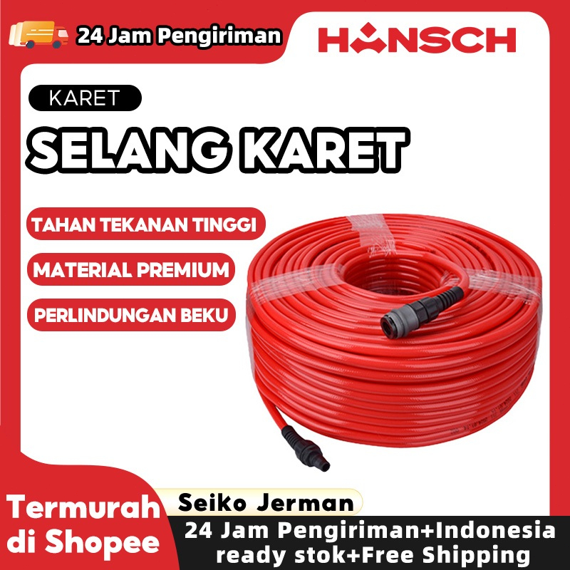 Jual HANSCH Selang Karet Air Kompresor Semprot Cat High Pressure Rubber ...