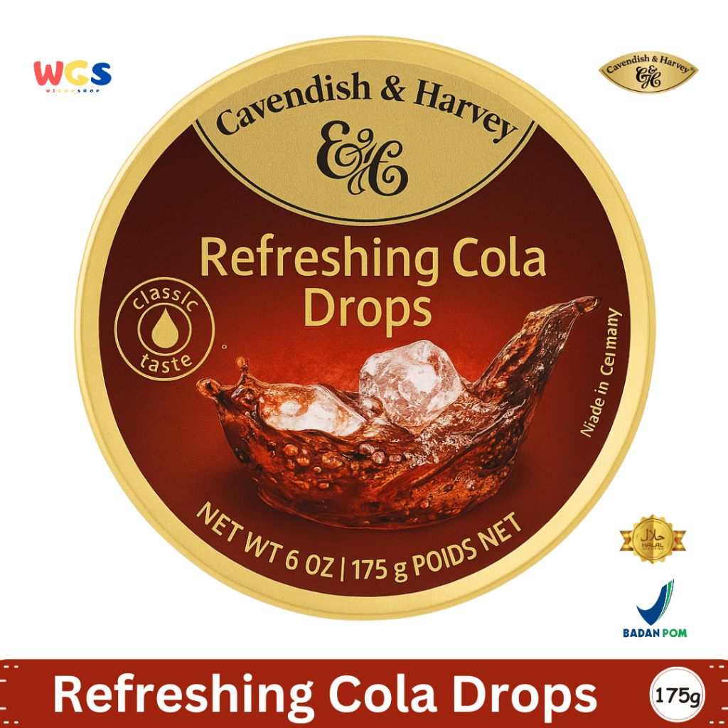 Jual Cavendish & Harvey Refreshing Cola Drops 175g - Permen Keras Rasa ...