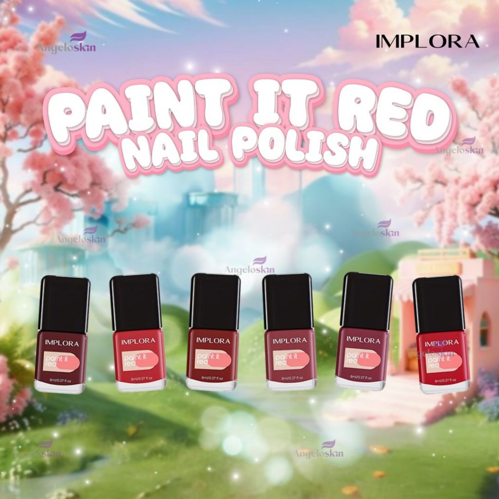 Jual ANGELO SKIN Implora Nail Polish New / Paint It Red / Pain Me ...