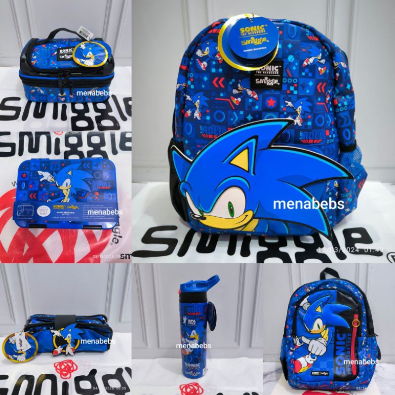 Jual Smiggle Backpack / Bottle Junior CHT/ Wallet Lanyard Sonic ori ...