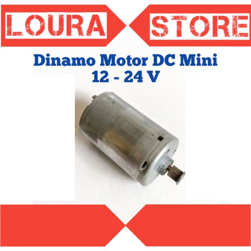 Jual Dinamo Motor DC Mini Generator 12 - 24 V. DC ex Printer | Shopee Indonesia