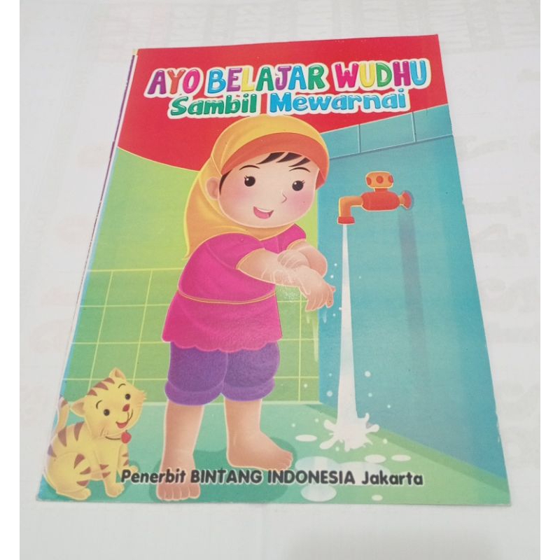 Jual Buku Ayo Belajar Wudhu sambil mewarnai | Shopee Indonesia