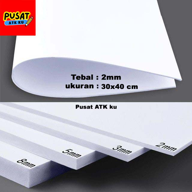 Jual PVC Foam Board 2mm 30x40cm bahan maket / PVC Foam Board Maket 2mm ...