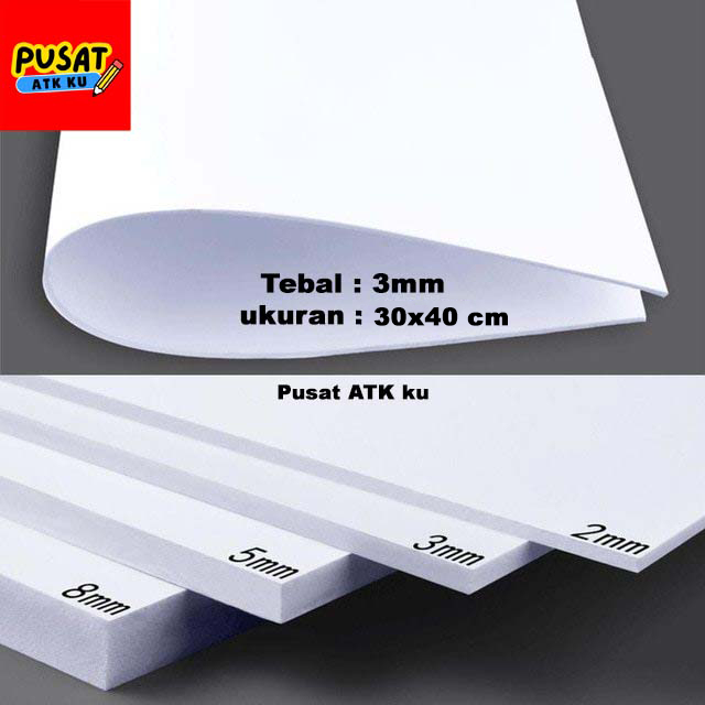 Jual PVC Foam Board 3mm 30x40cm bahan maket/ PVC Foam Board Maket 3mm ...