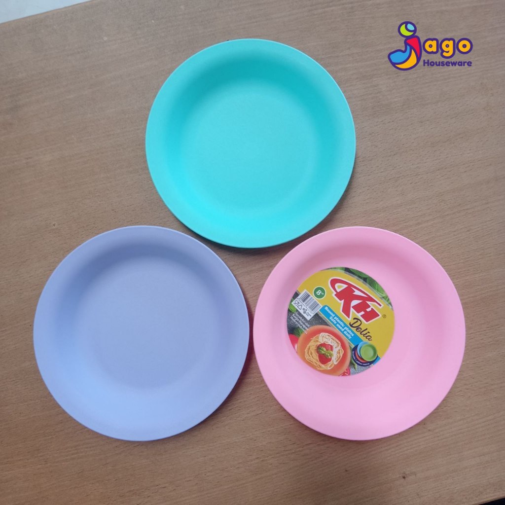 Jual Piring Plastik Delia KH, Piring Makan Tebal Bulat Diameter 20cm ...