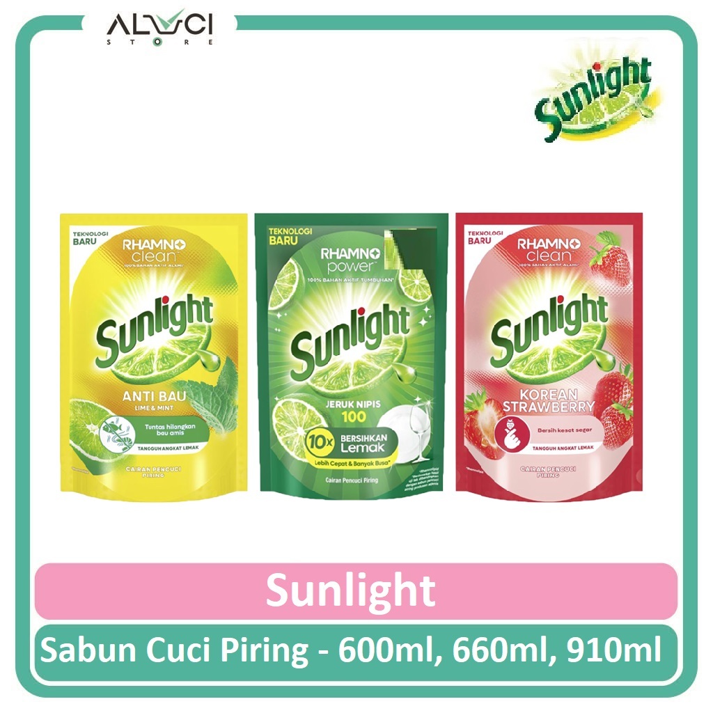 Jual Sunlight Sabun Cuci Piring Refill 600ml l 660ml l 910ml | Shopee Indonesia