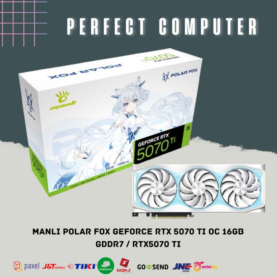 Jual VGA MANLI POLAR FOX GeForce RTX 5070 Ti OC 16GB GDDR7 / RTX5070 Ti | Shopee Indonesia
