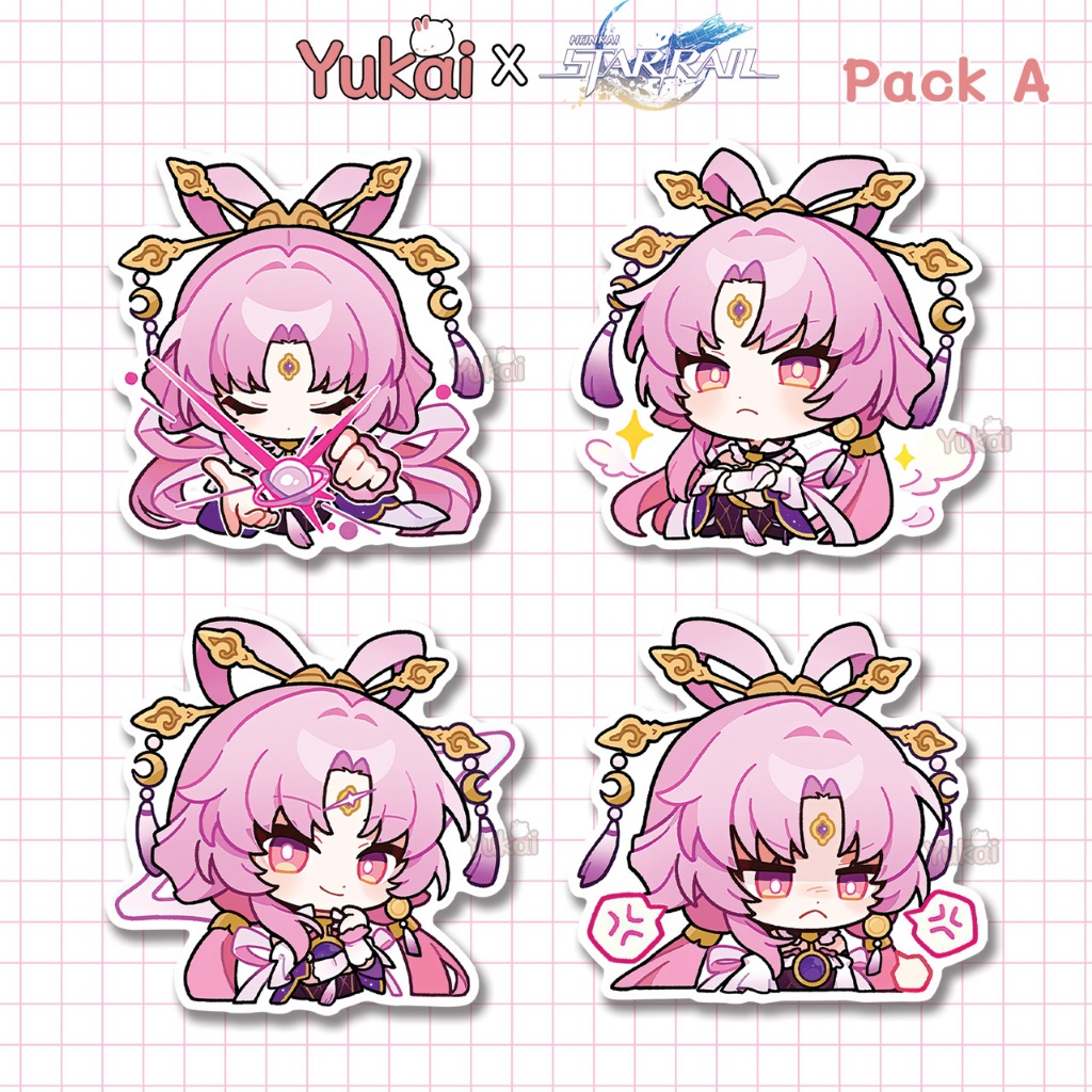 Jual Stiker Pack Fu Xuan Honkai Star Rail (HSR) Premium, Sticker Anime ...