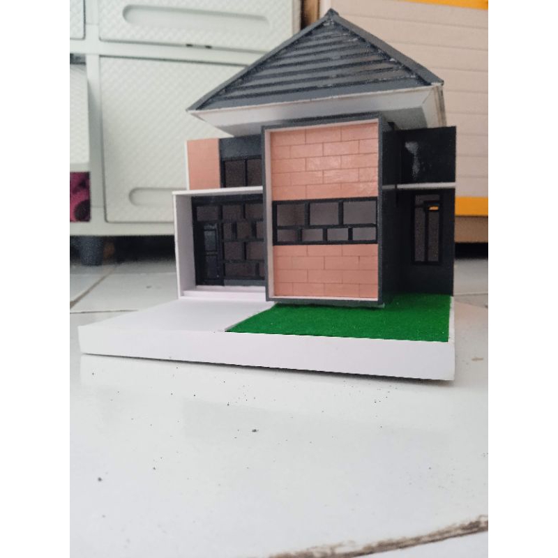 Jual miniatur rumah minimalis perumahan modern, diaroma | Shopee Indonesia