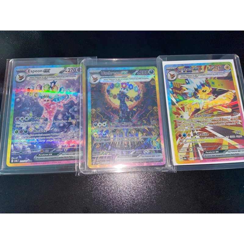Jual UMBREON JOLTEON ESPEON SAR EX SIR TERASTAL FESTIVAL ID INDONESIA MOONBREON EVELUTION ...